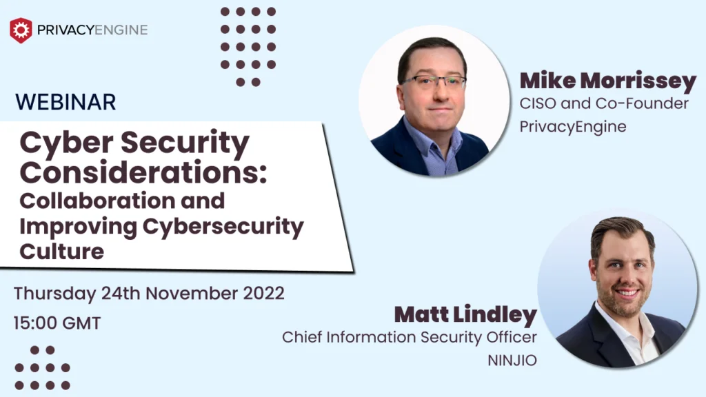Cyber Security Considerations - Webinar - PrivacyEngine